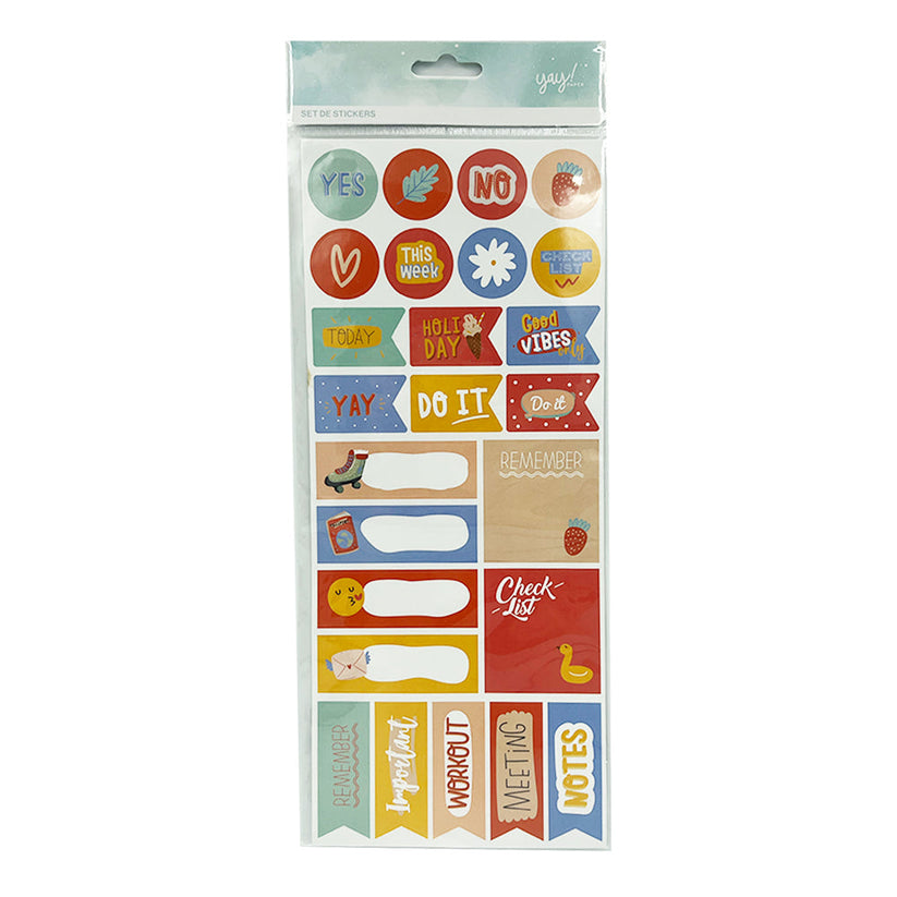 Set Stickers Planifica tu semana – Papelería Mi lápiz
